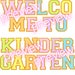 Varsity Letters Welcome to Kindergarten Bulletin Board Set - Back to ...