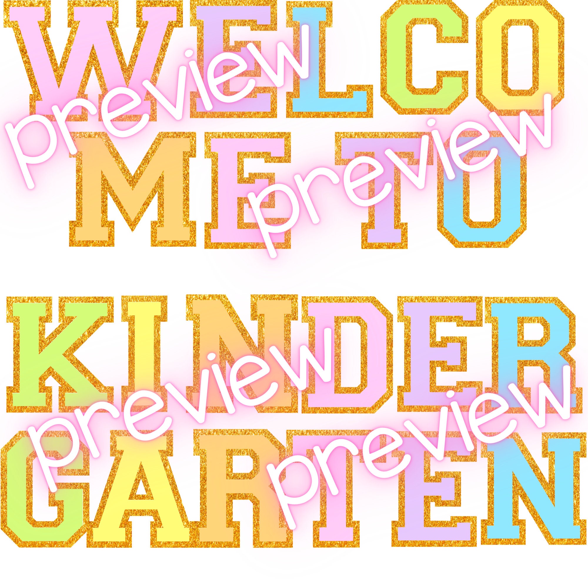 Varsity Letters Welcome to Kindergarten Bulletin Board Set - Back to ...