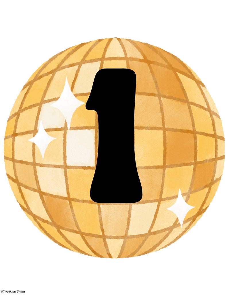 Retro Groovy Disco Ball Letters and Numbers for Bulletin Boards ...
