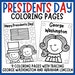 Presidents Day Coloring Pages and Tracing - George Washington, Abraham ...