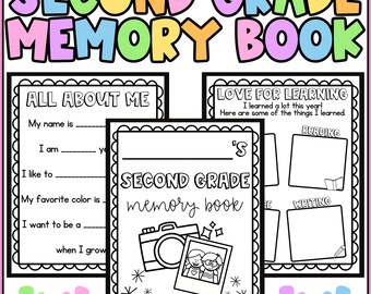 Third Grade Memory Book - End of Year 3rd Grade Book - Writing and ...