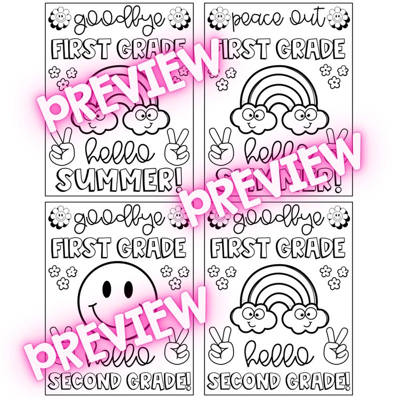 Goodbye 1st Grade Coloring Pages-end of Year-peace Out First Grade ...