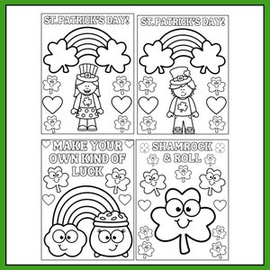 St. Patrick's Day Coloring Pages Shamrock, Leprechaun, March Coloring ...