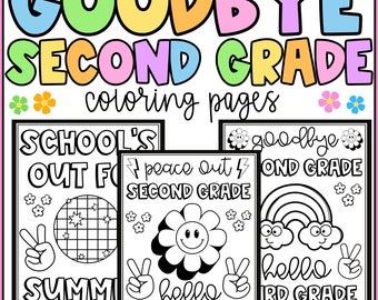 Goodbye Kindergarten Coloring Pages-end of Year-peace Out Kinder Hello ...