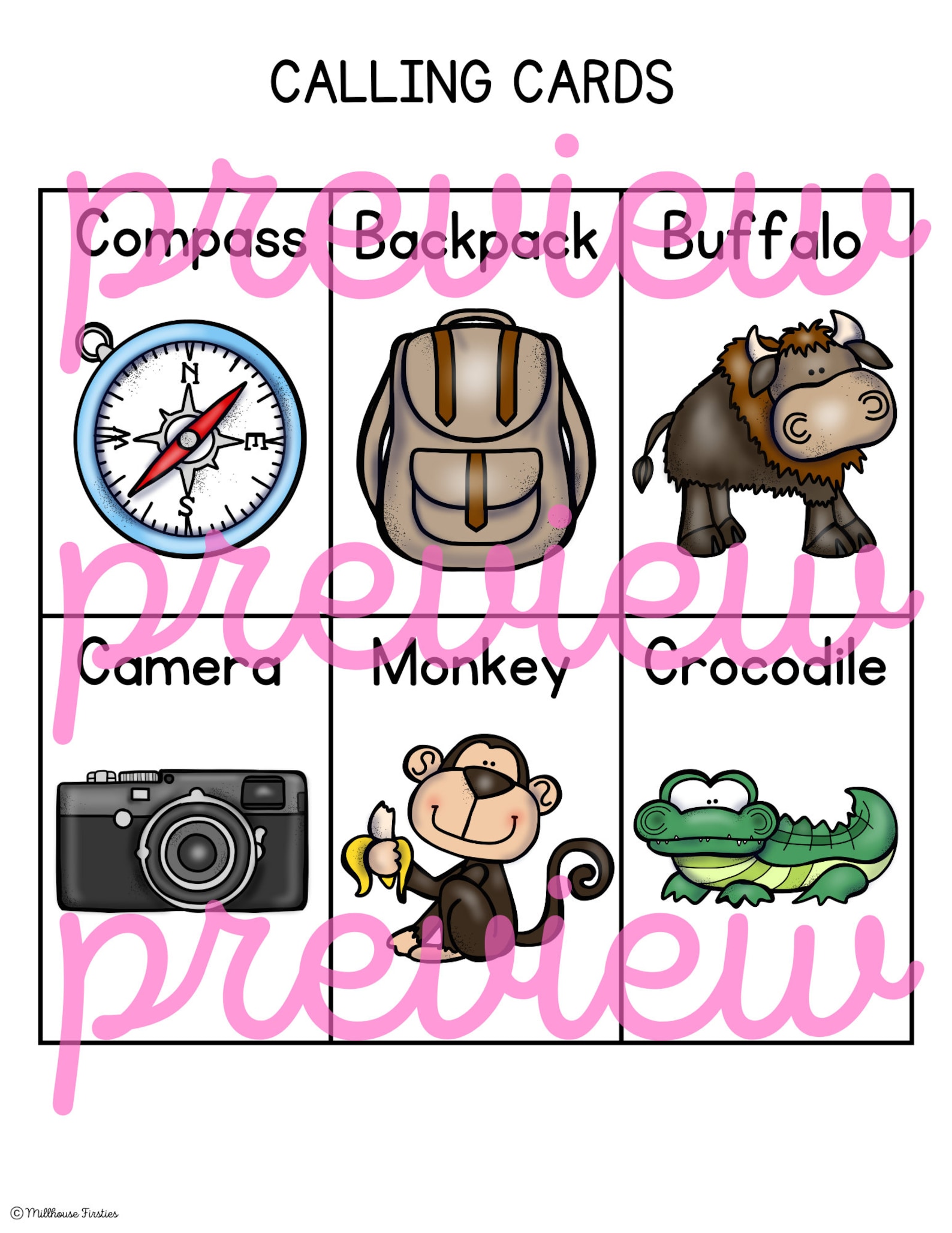 Safari BINGO Game - Class or Party Game for African Safari Theme - Etsy