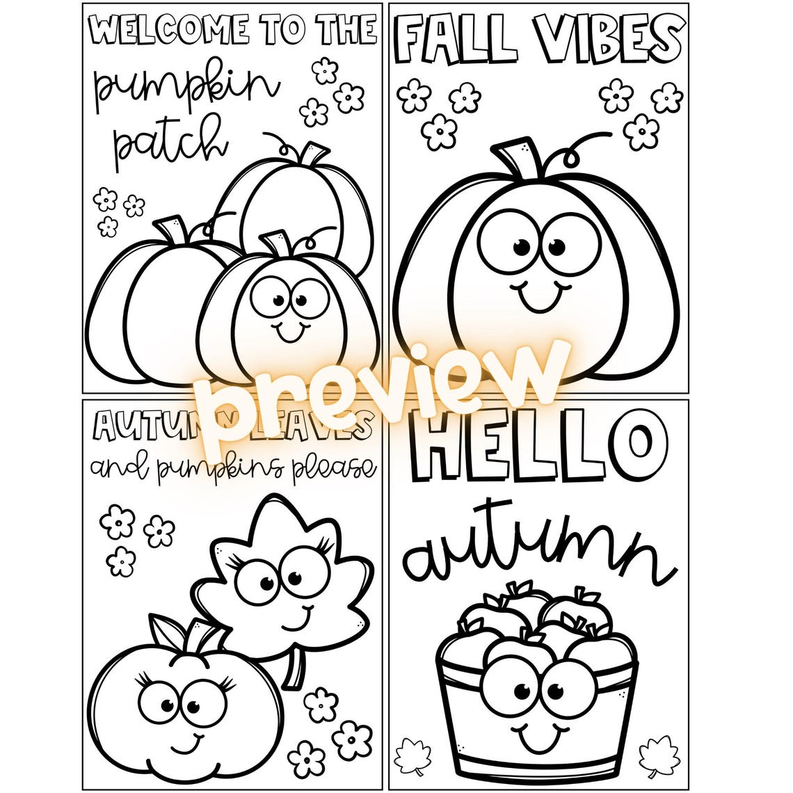 First Day of Fall Coloring Pages Autumn, September, October Coloring ...