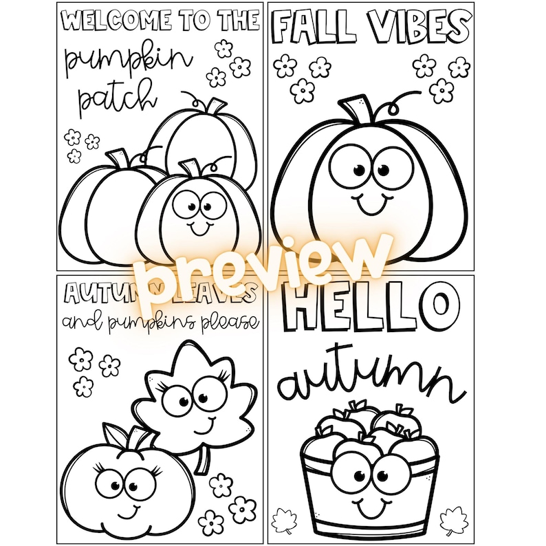 First Day of Fall Coloring Pages Autumn, September, October Coloring ...