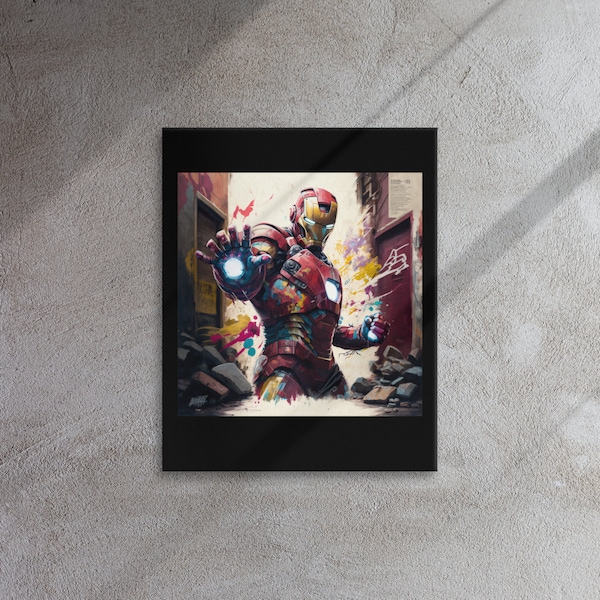 Iron Man Canvas Wall Art - Etsy UK