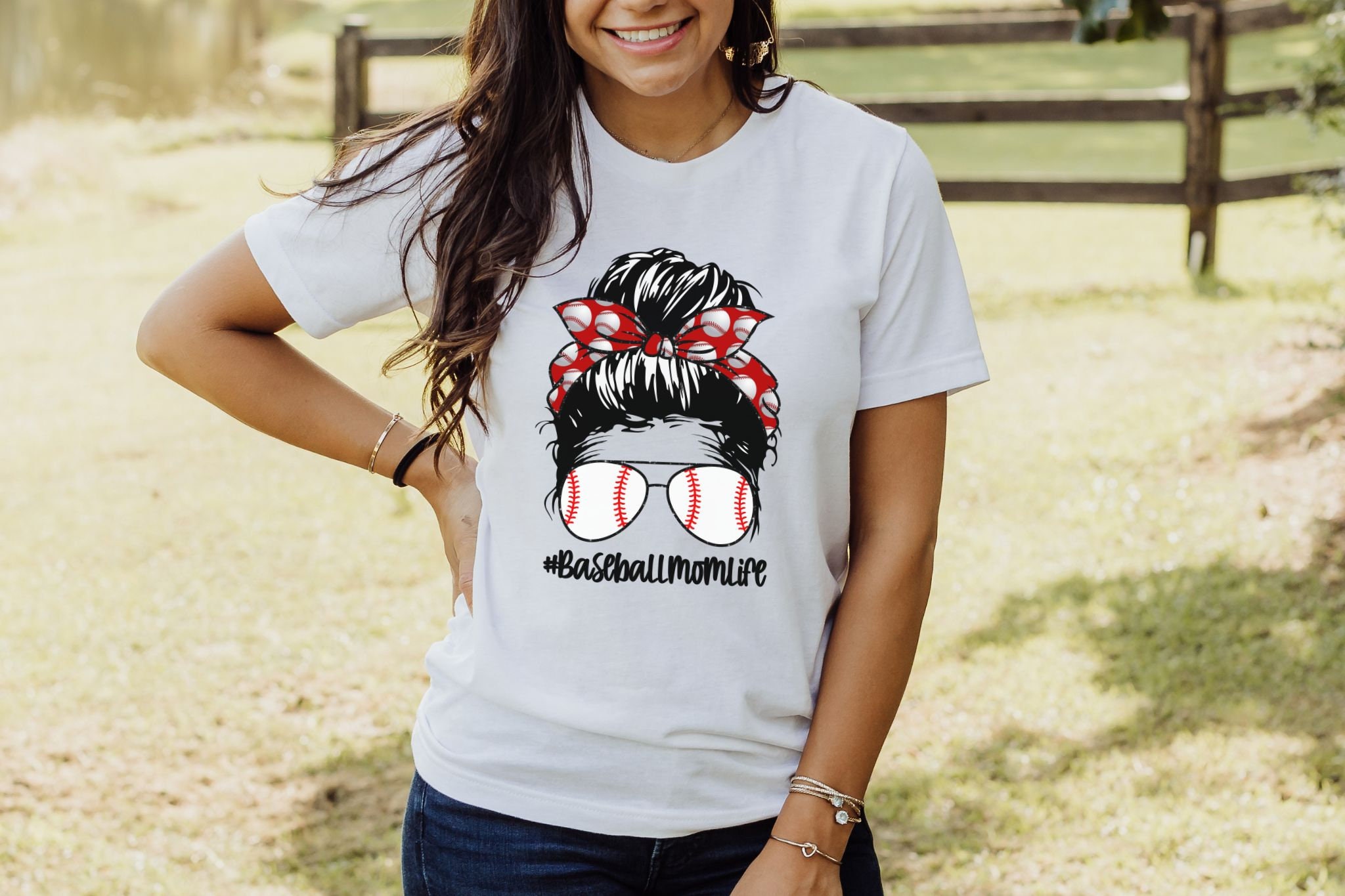 Messy Bun Baseball Mom Shirt Messy Bun Baseball Tshirt - Etsy