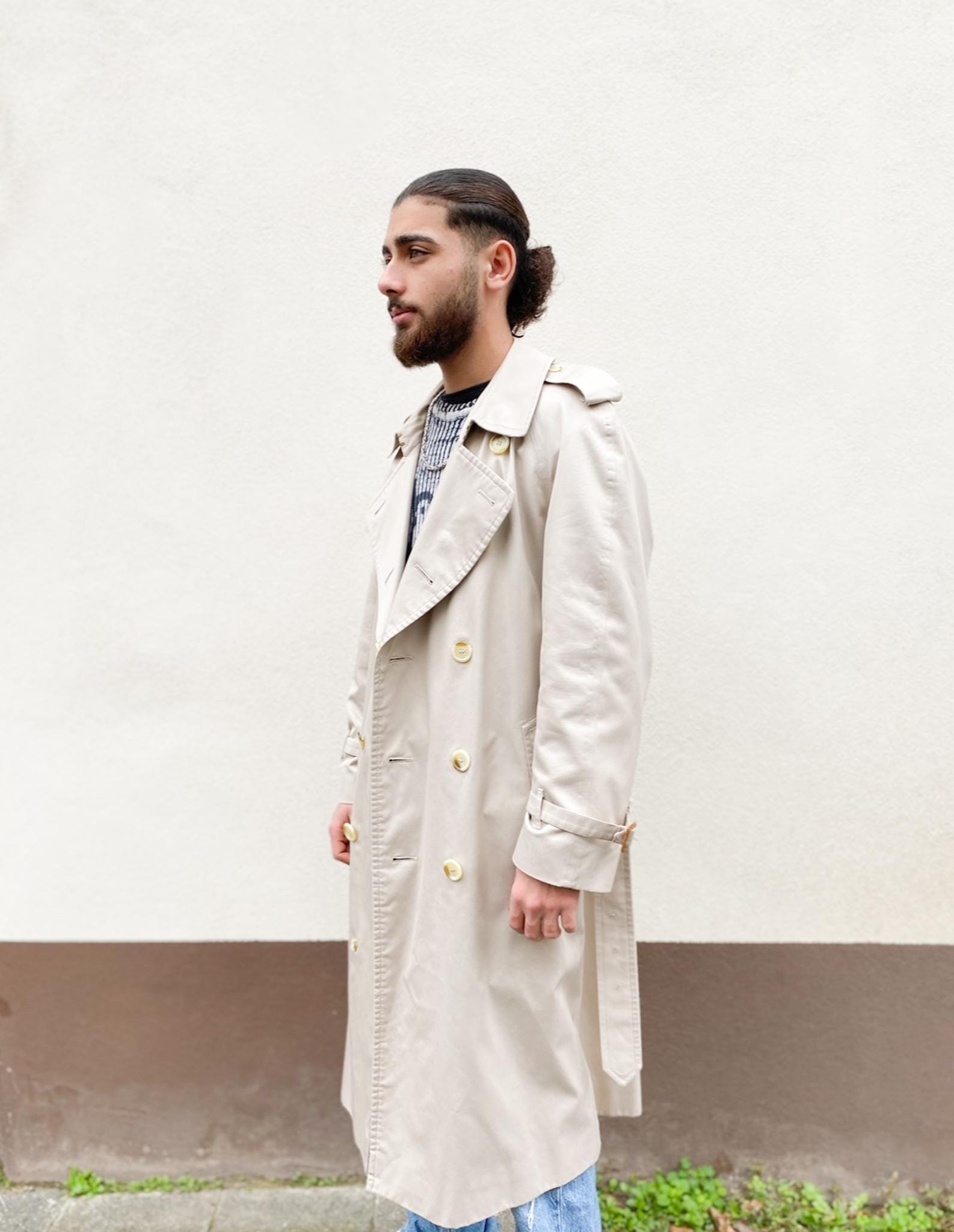 Vintage Trench Coat, Burberry,men's Trench Coat,detective Vintage Trench Coat, Burberry,men's Trench Coat,detective
