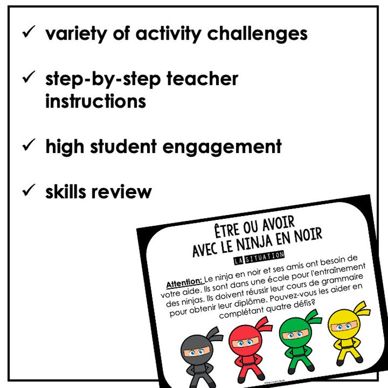 French Grammar Escape Room | être and Avoir | Lesson Plan - Etsy