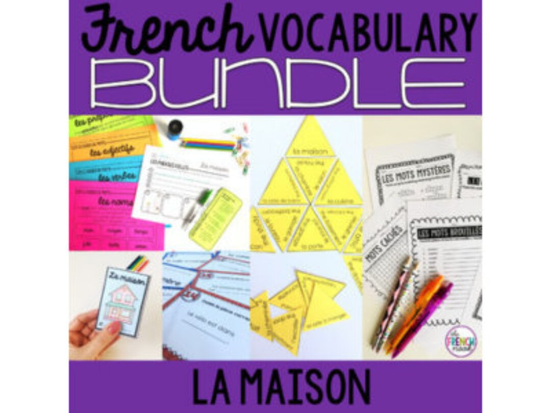 La Maison French House Vocabulary BUNDLE Lesson Plans - Etsy