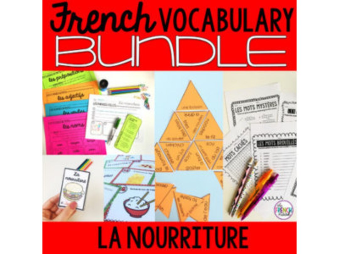 La Nourriture French Food Vocabulary Activities - Etsy