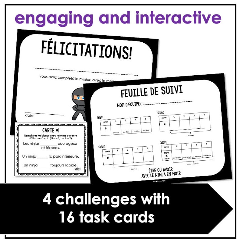 French Grammar Escape Room | être and Avoir | Lesson Plan - Etsy