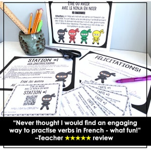 French Grammar Escape Room | être and Avoir | Lesson Plan - Etsy