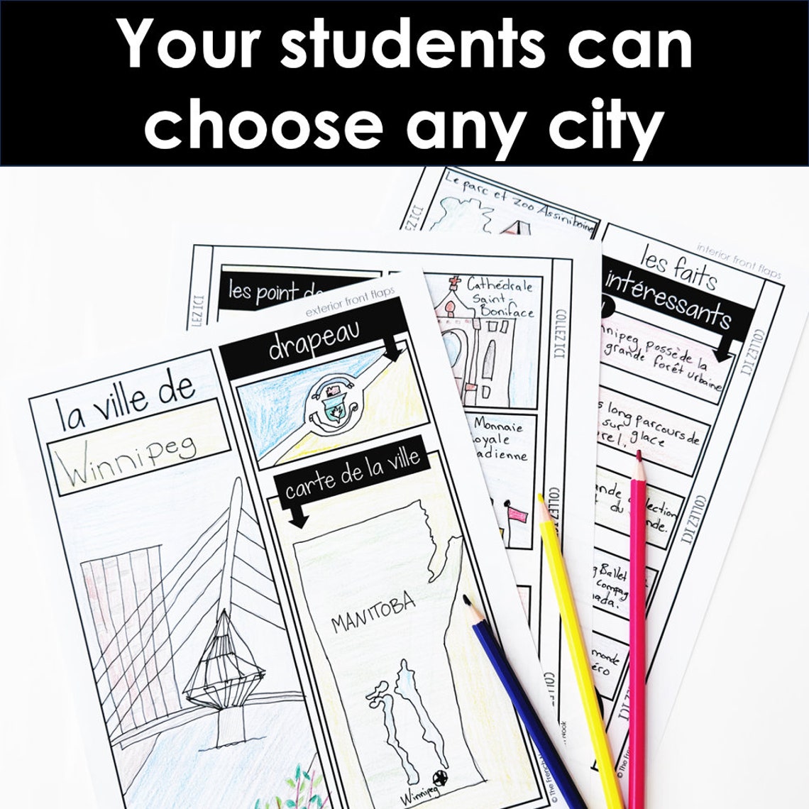 French Travel Brochure Project - Etsy