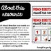 French Classroom Directions | FSL Visual Cue Cards | French Classroom ...