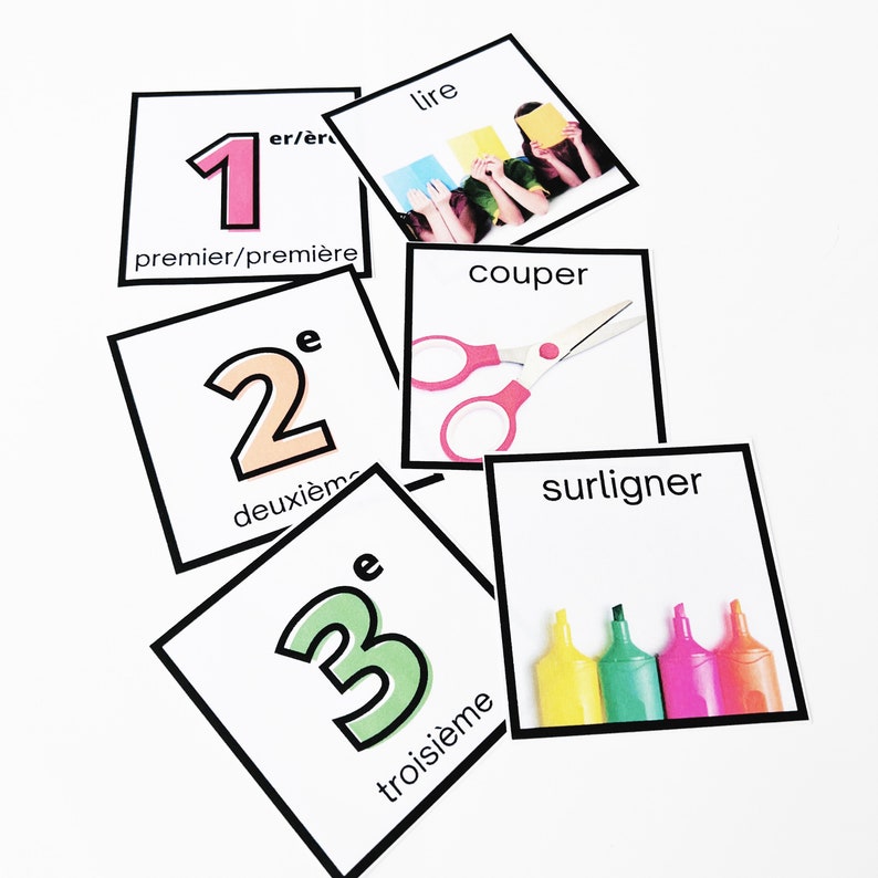 French Classroom Directions | FSL Visual Cue Cards | French Classroom ...