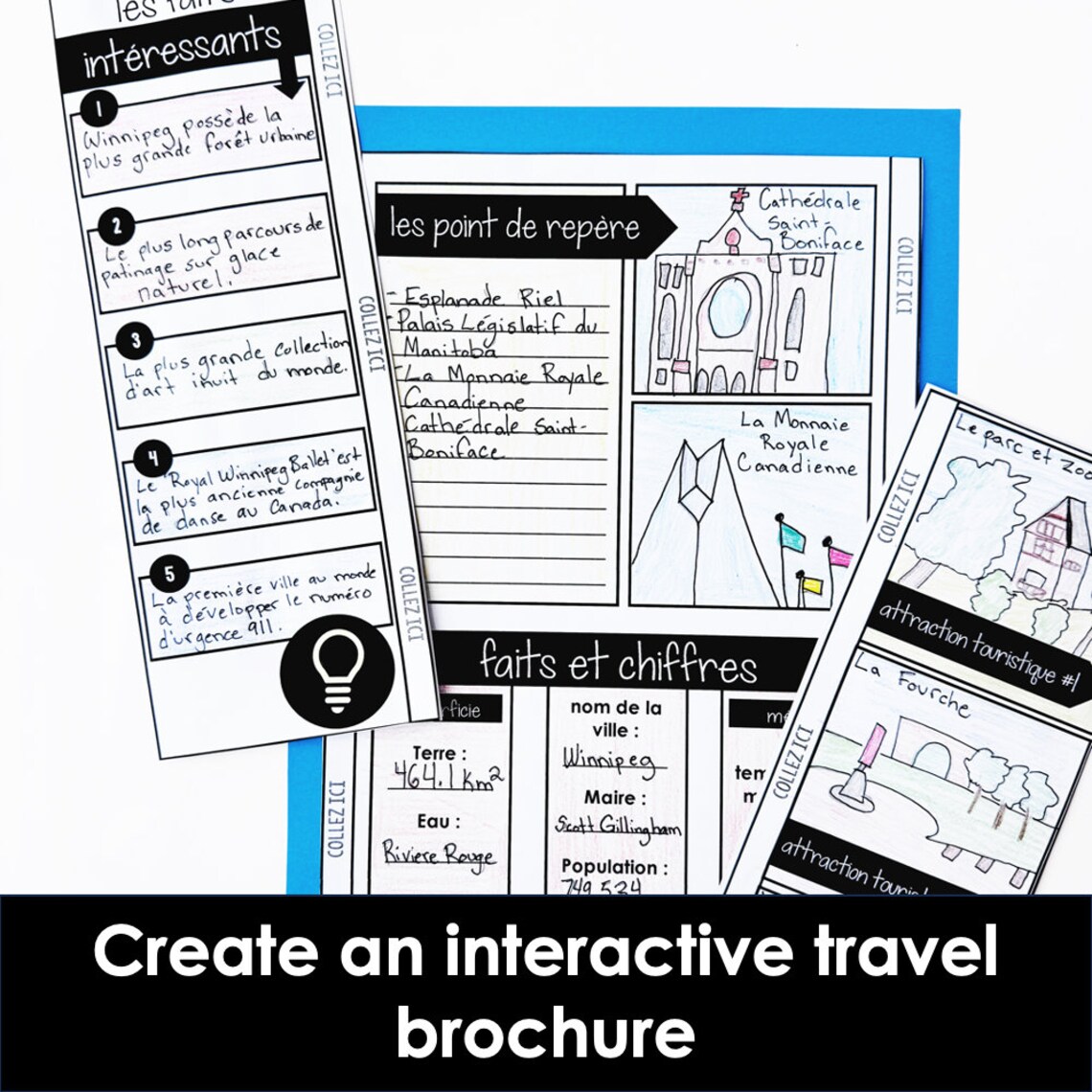 French Travel Brochure Project - Etsy