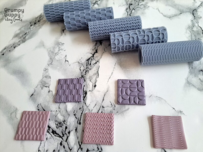 Geometric Texture Roller for Polymer Clay, Arrow Pattern Roller, Lines ...