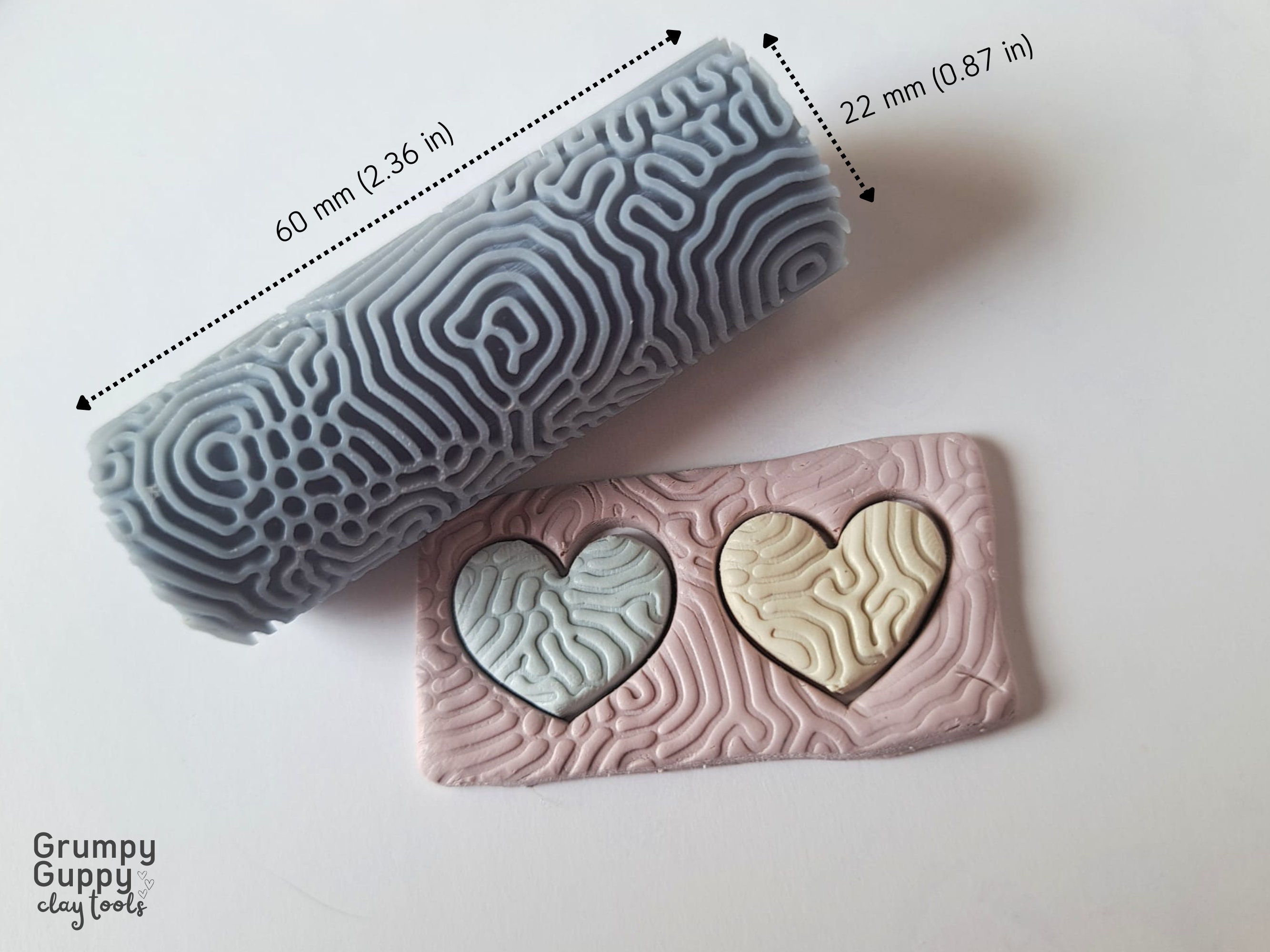 Maze Texture Roller for Polymer Clay, Polymer Clay Organic Pattern ...