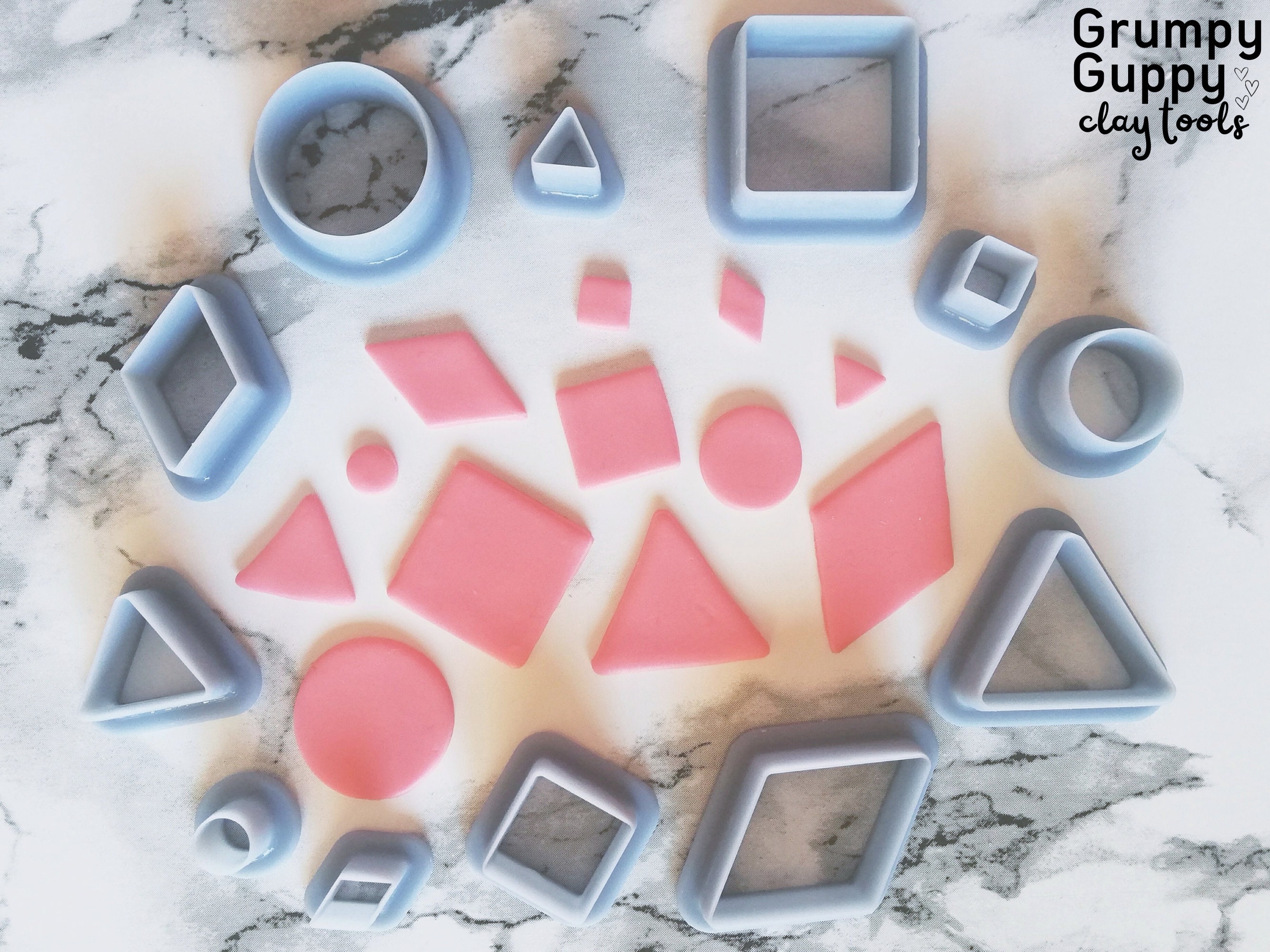 Polymer Clay Cutter Set, Basic Shapes Clay Cutter Bundle, Micro Cutter ...