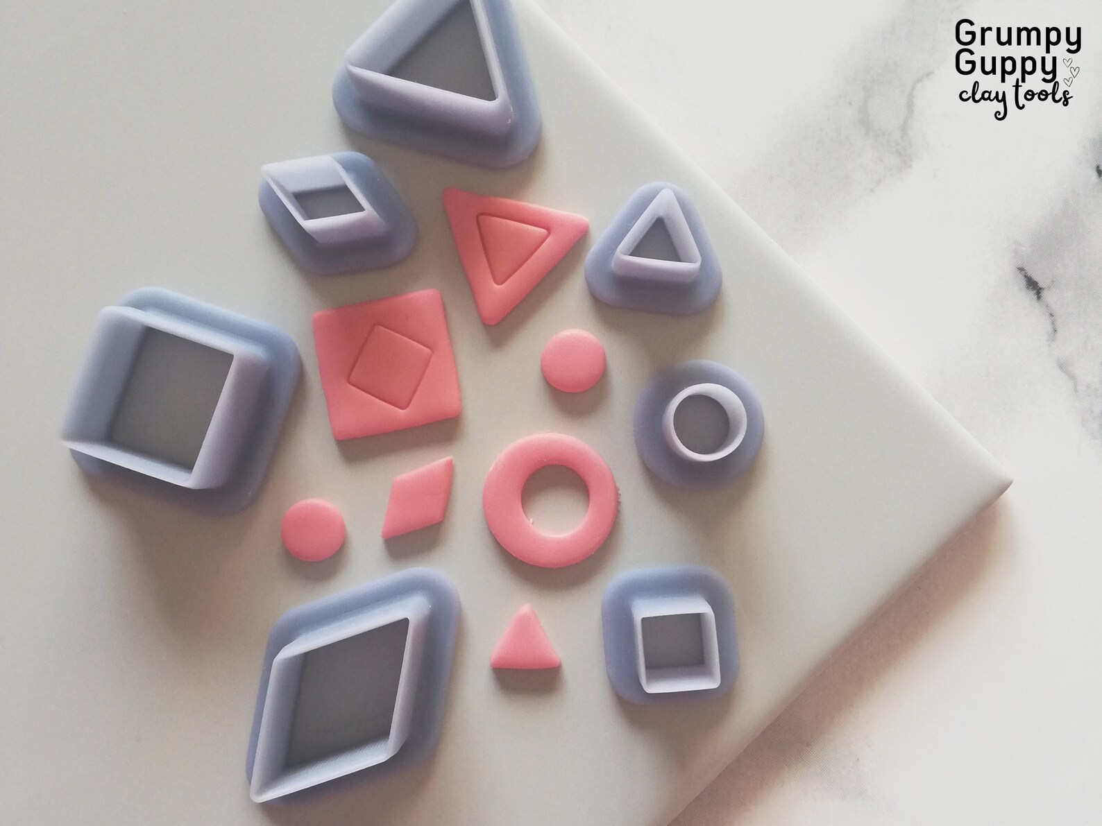 Polymer Clay Cutter Set, Basic Shapes Clay Cutter Bundle, Micro Cutter ...