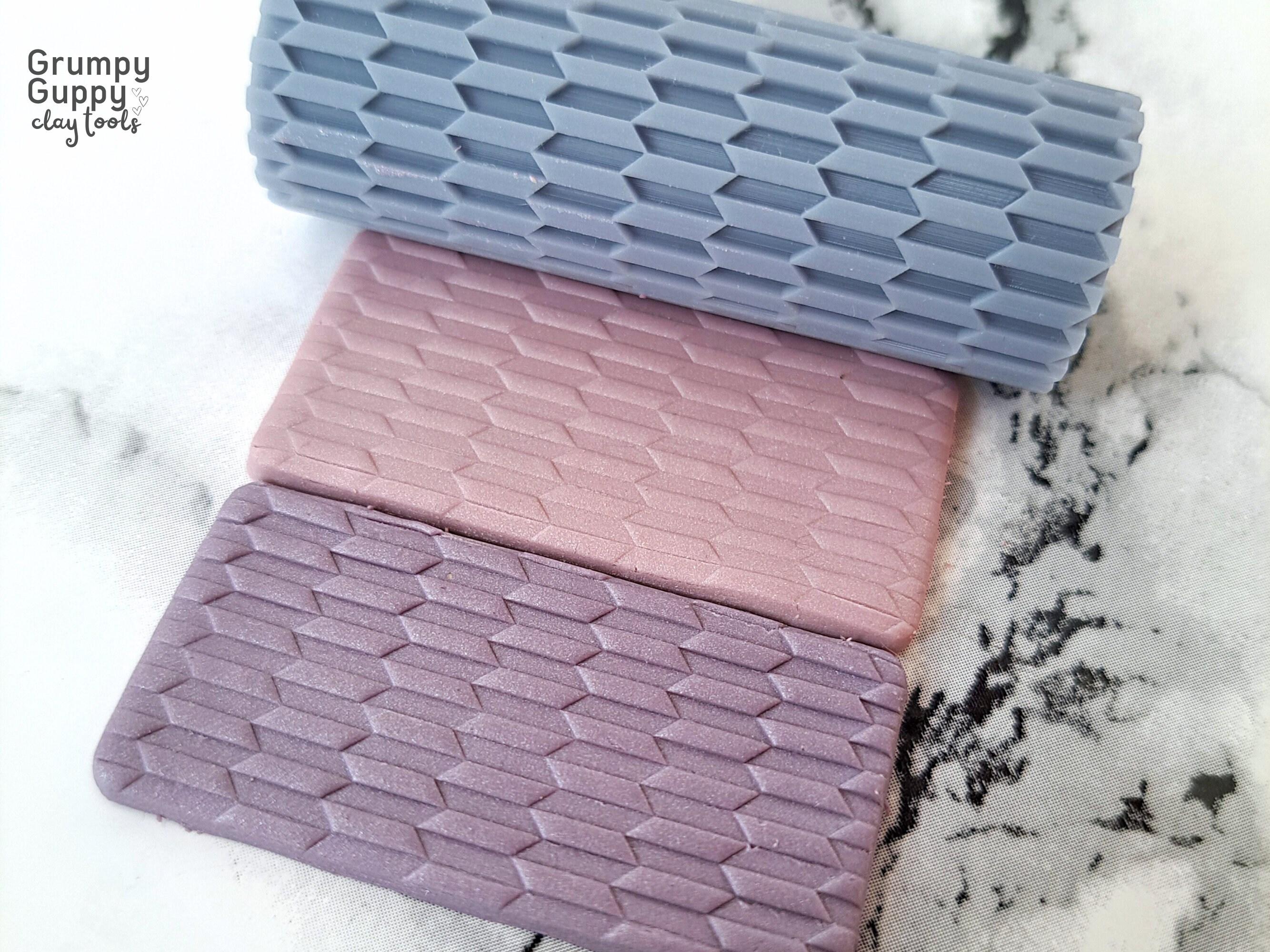Geometric Texture Roller for Polymer Clay, Arrow Pattern Roller, Lines ...