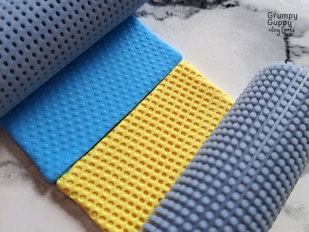 Dots Texture Roller for Polymer Clay, Clay Roller, Seamless Dotted ...