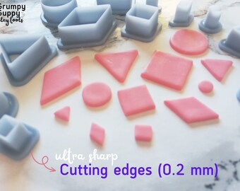 Micro Basic Shapes Stud Pack Polymer Clay Cutter - Etsy