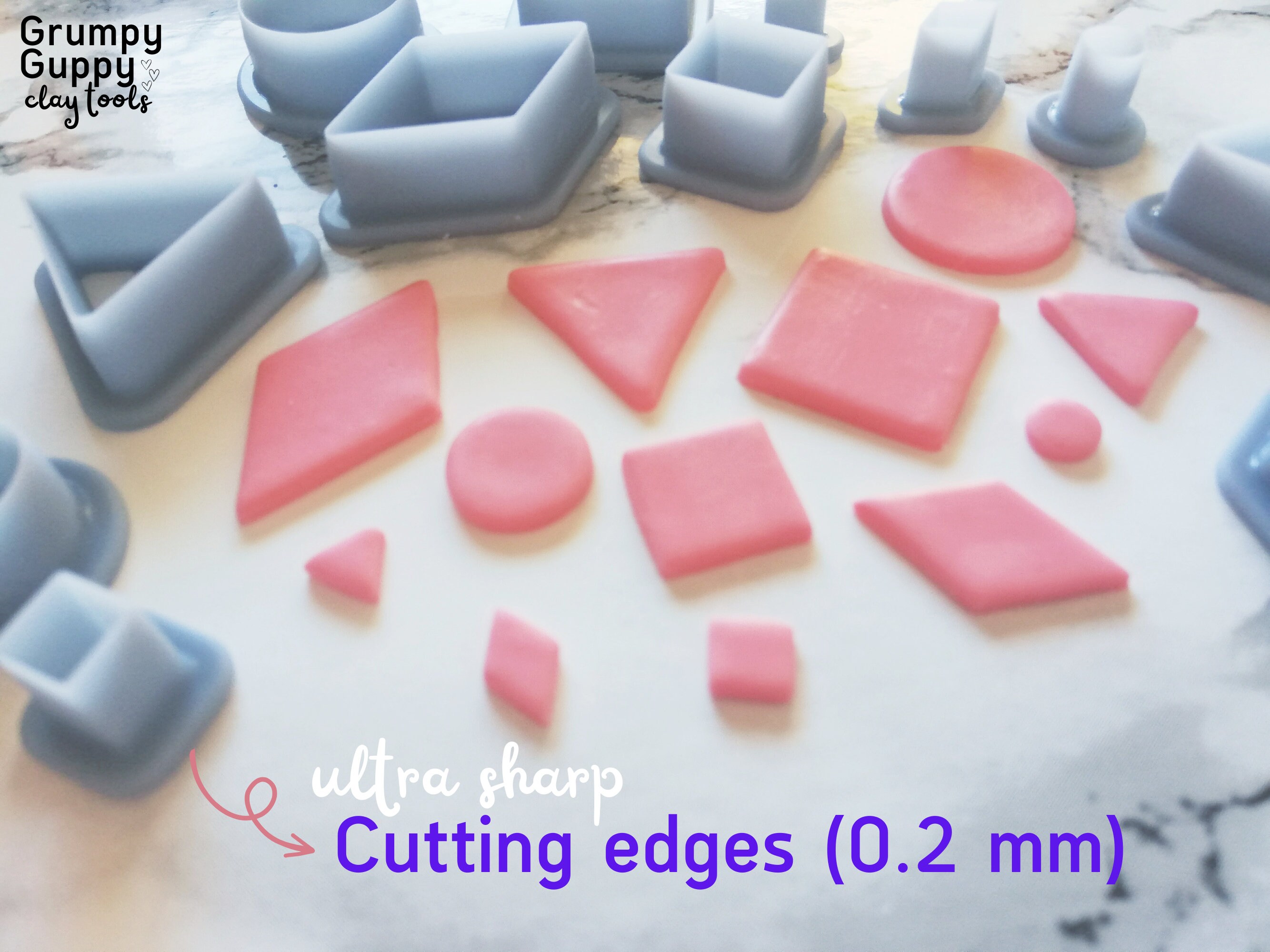 Polymer Clay Cutter Set, Basic Shapes Clay Cutter Bundle, Micro Cutter ...