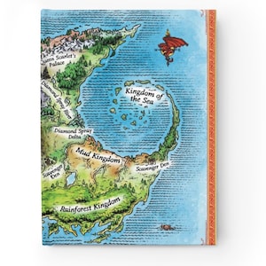 Wings of Fire Classic Map of Pyrrhia Ruled Line Journal | Ruled Line ...