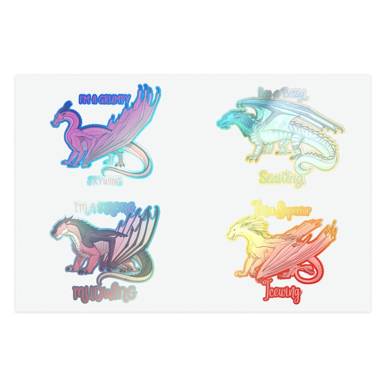 Wings of Fire Sticker Sheet, Wings of Fire Stickers, Mudwing Sticker ...