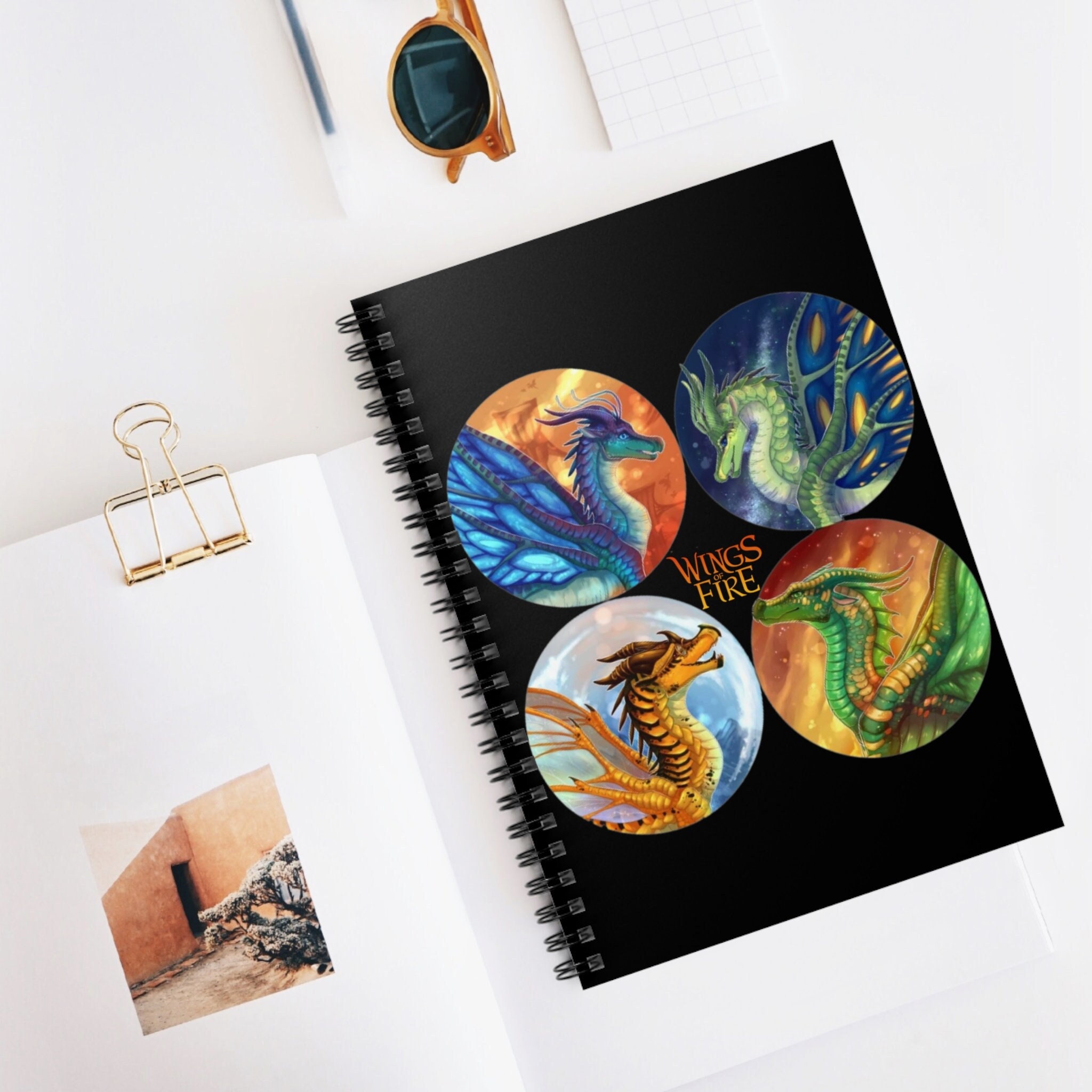 Wings of Fire Spiral Ruled Notebook, Wings of Fire, Lost Continent ...