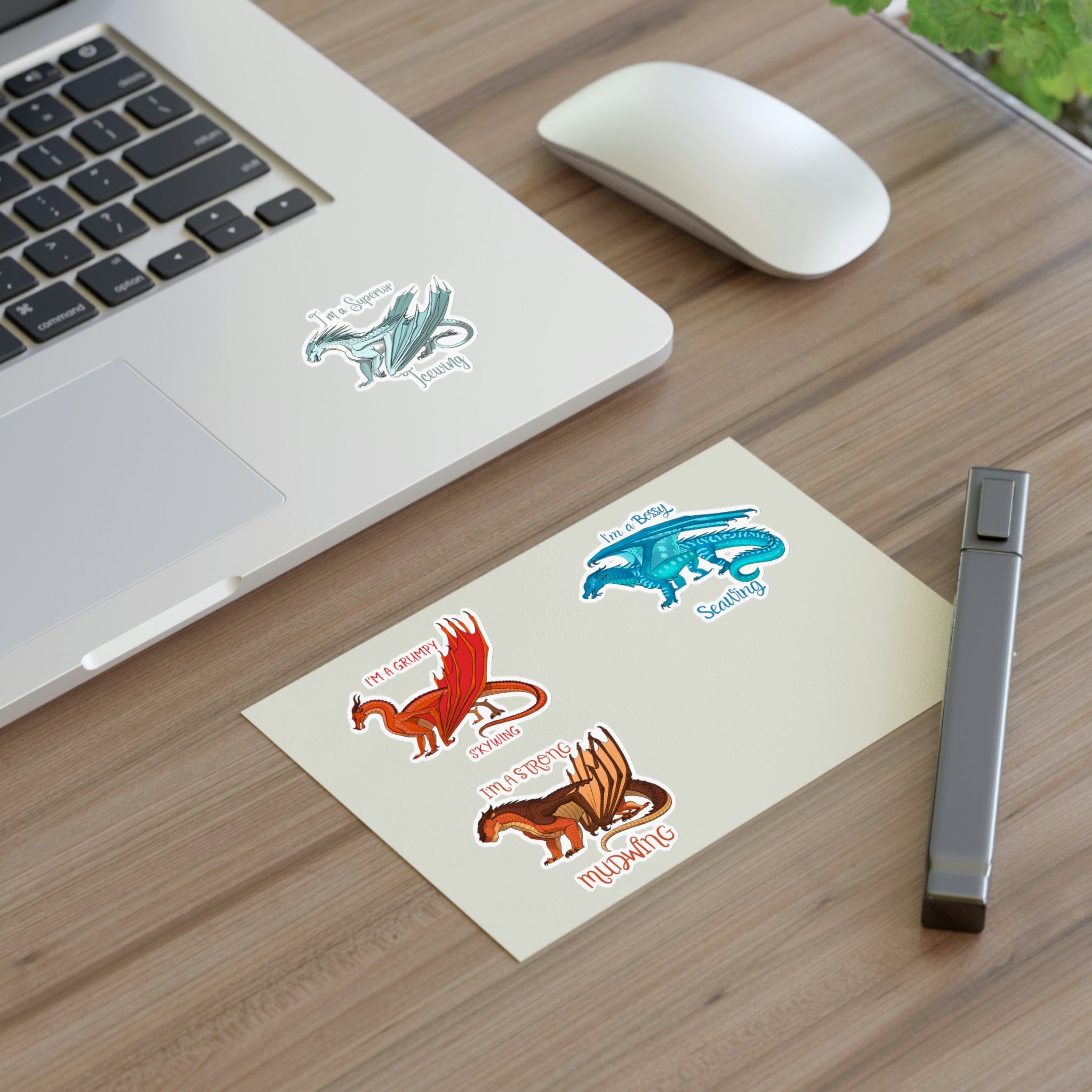 Wings of Fire Sticker Sheet, Wings of Fire Stickers, Mudwing Sticker ...