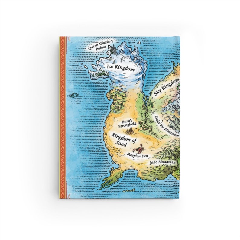 Wings of Fire Classic Map of Pyrrhia Ruled Line Journal | Ruled Line ...