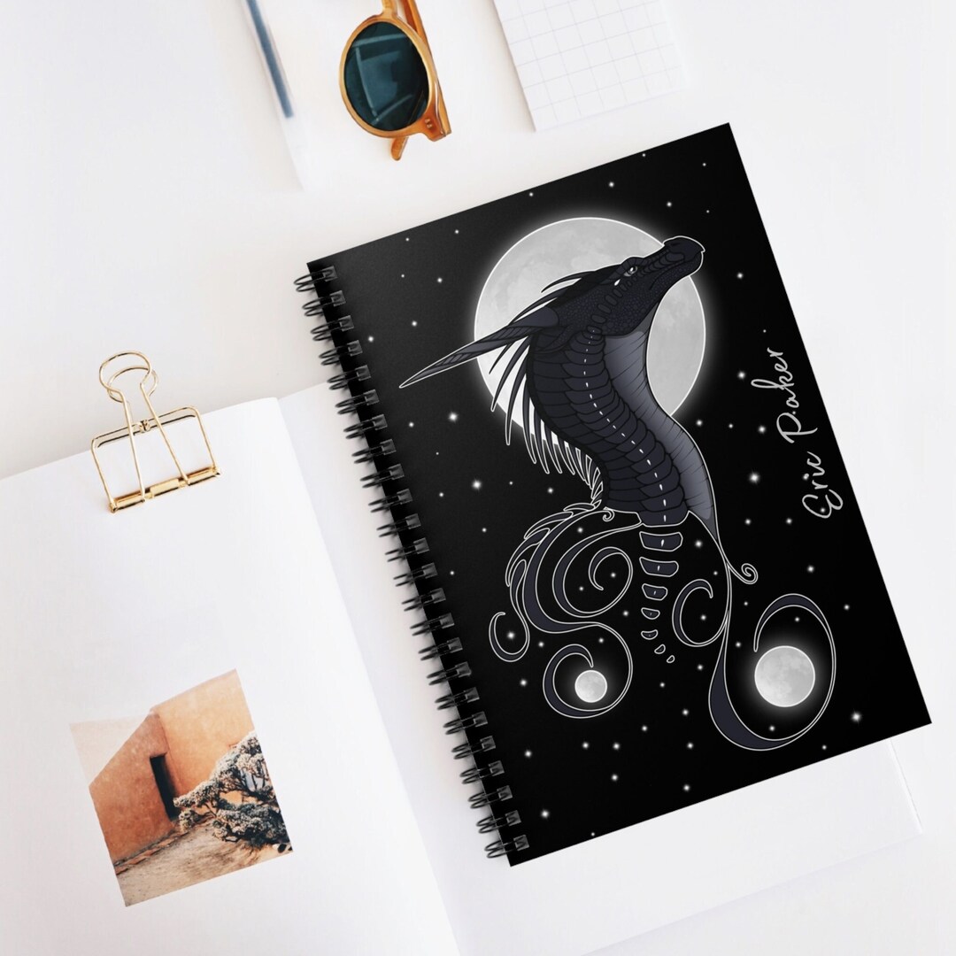 Personalized Wings of Fire Darkstalker Spiral Ruled Notebook, Wings of ...