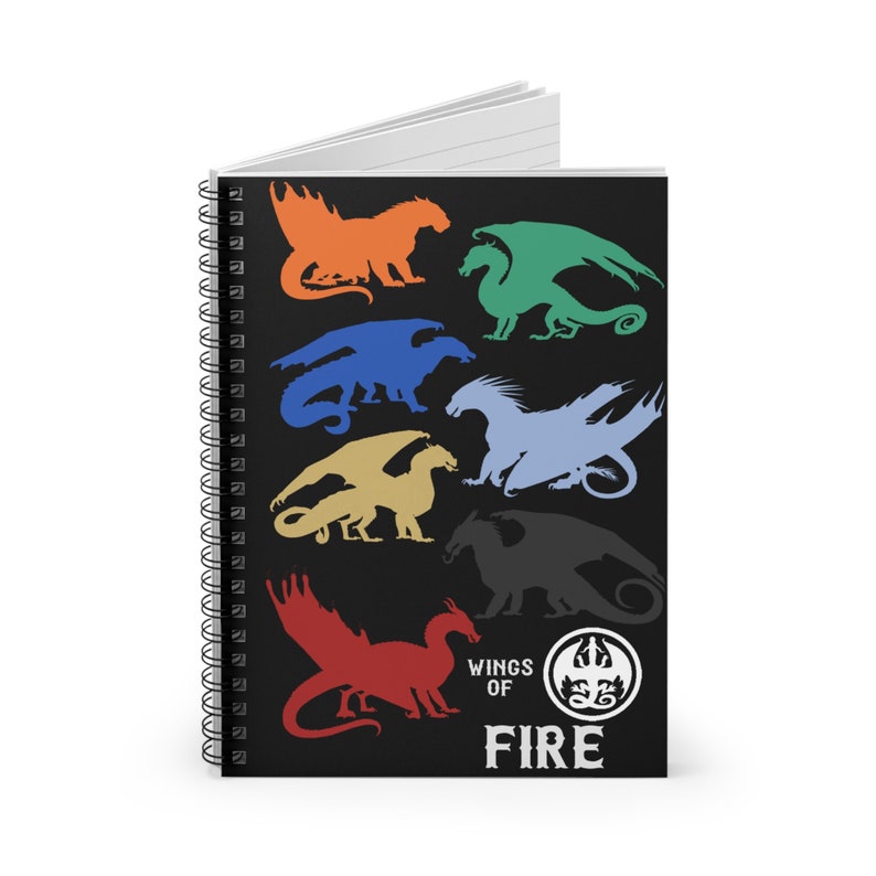 Wings of Fire Spiral Ruled Notebook, Wings of Fire, Jade Academy, WOF ...