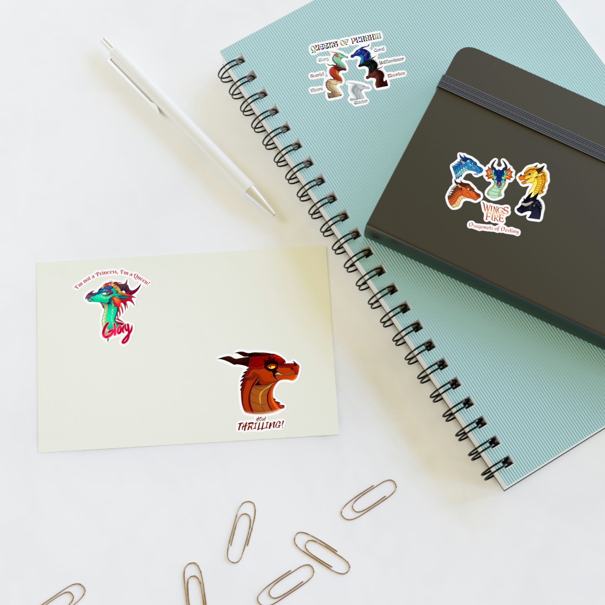 Wings of Fire Sticker Sheet, Glory Sticker, Wings of Fire Stickers, WOF ...