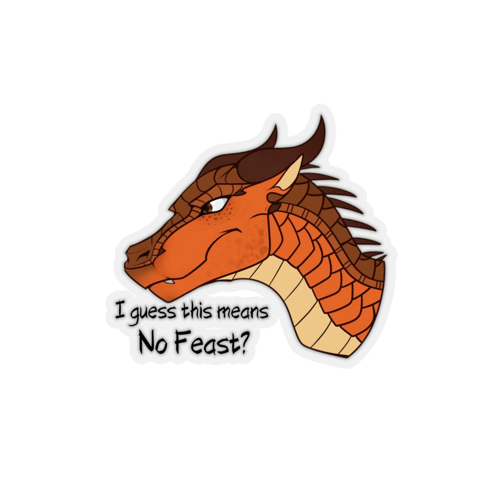 Wings of Fire Sticker, Clay Sticker, Wings of Fire, WOF, I Guess This ...