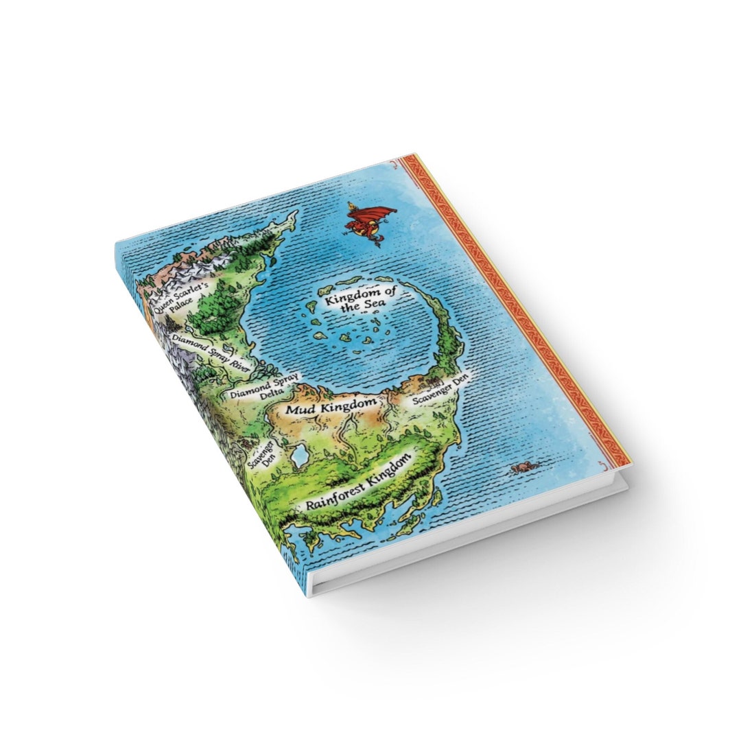 Wings of Fire Classic Map of Pyrrhia Ruled Line Journal | Ruled Line ...