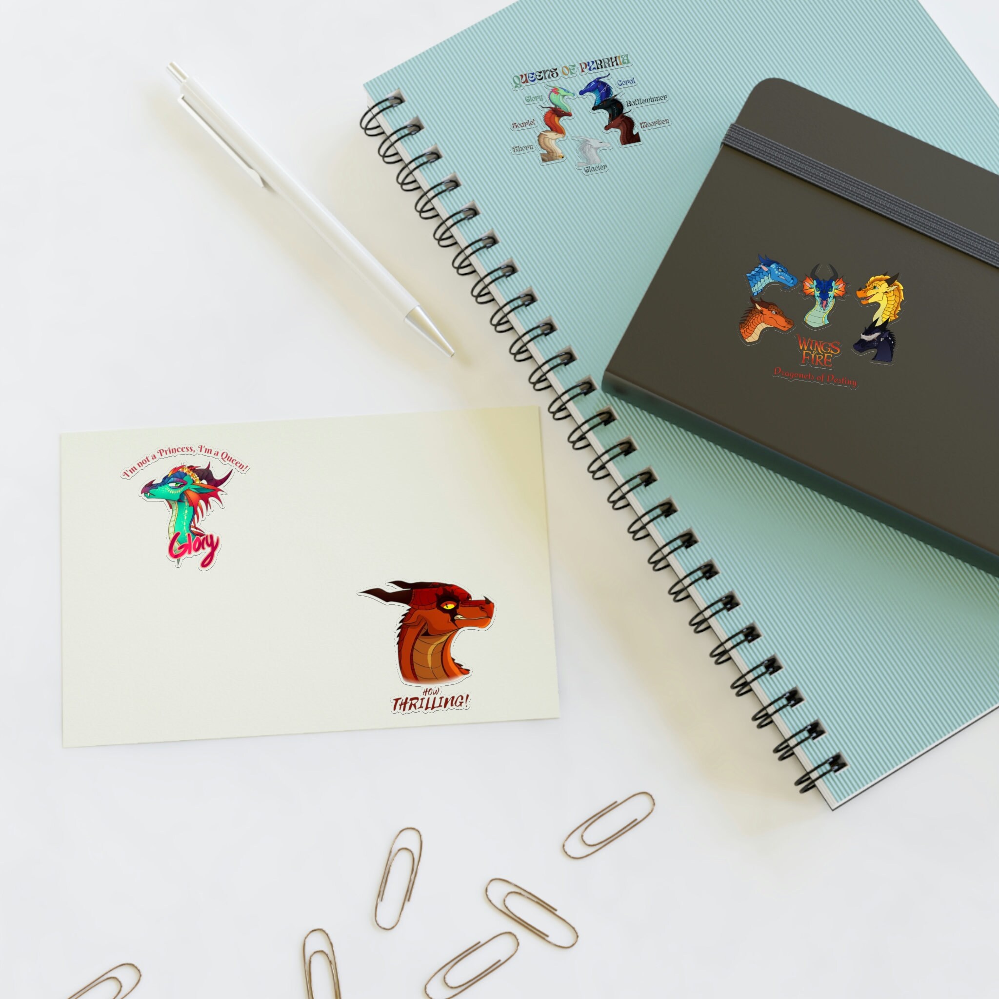 Wings of Fire Sticker Sheet, Glory Sticker, Wings of Fire Stickers, WOF ...