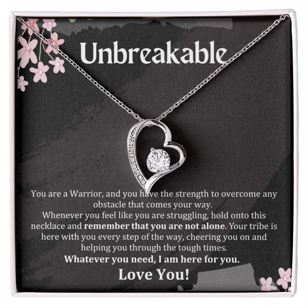 Unbreakable Strength Necklace Strong Woman Best Friend Gift - Etsy