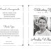 Minimalist Traditional Funeral Program Template, Celebration of Life ...