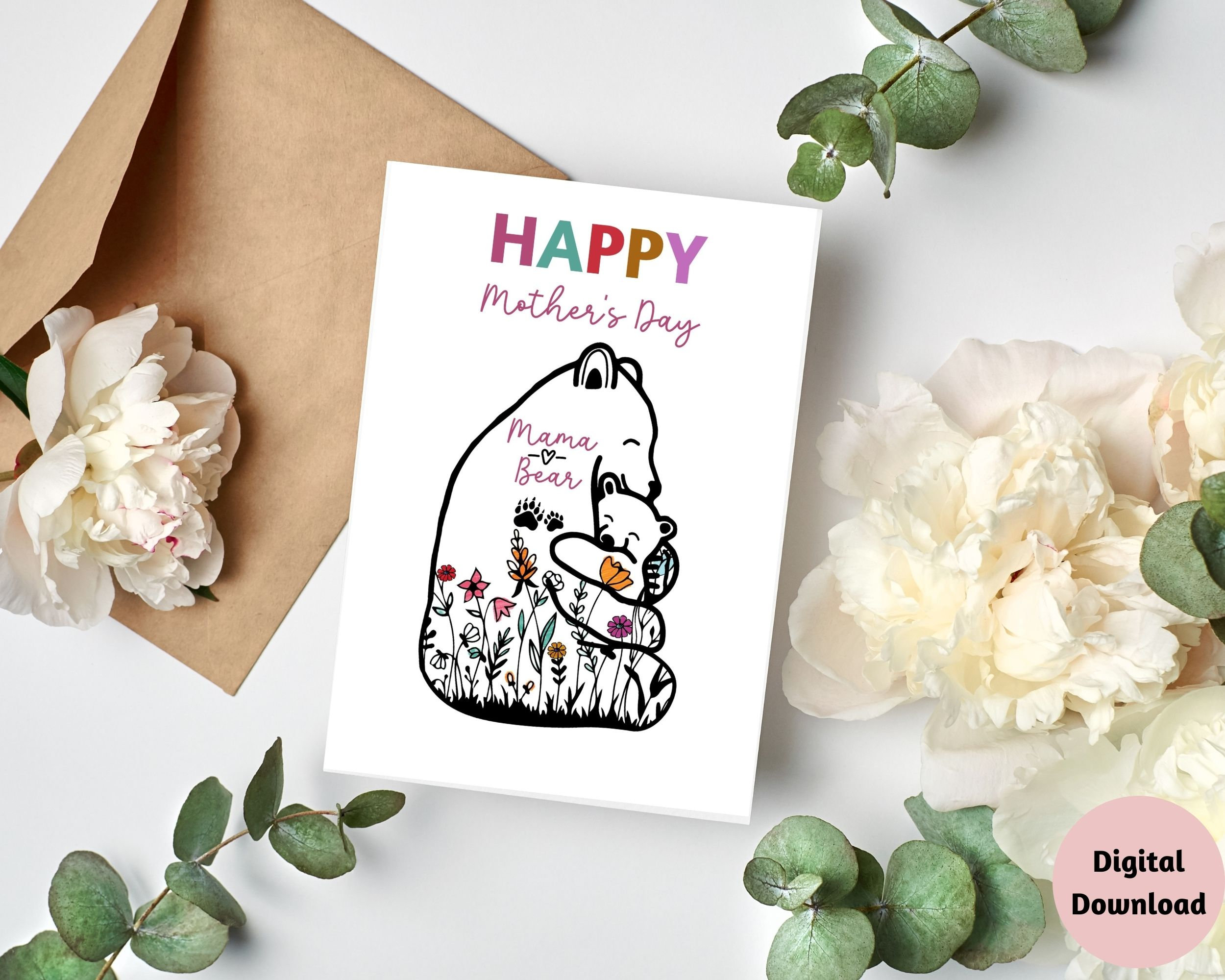 Printable Mothers Day Greeting Card, Mother's Day Greeting Card ...