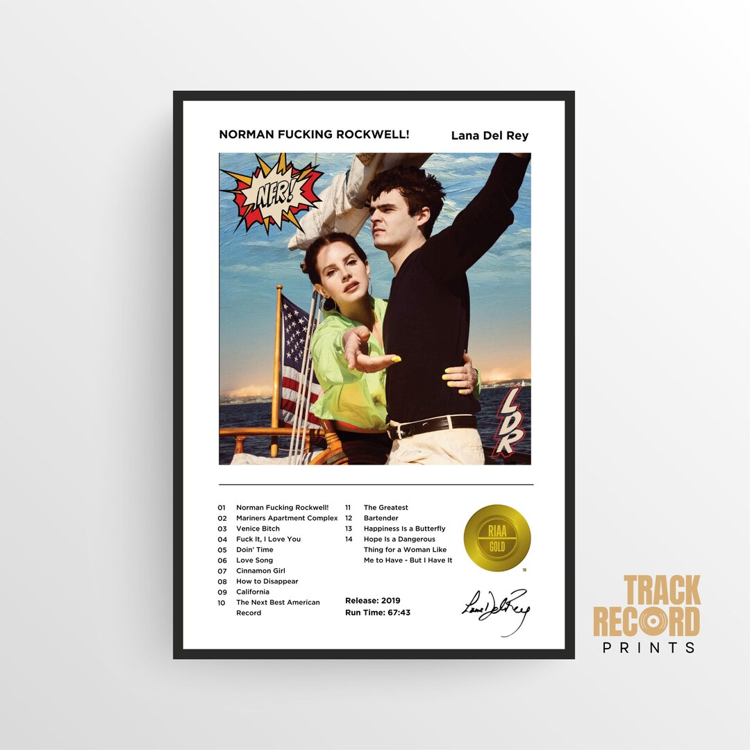 Norman Fcking Rockwell Lana Del Rey Album Cover Poster Print High ...