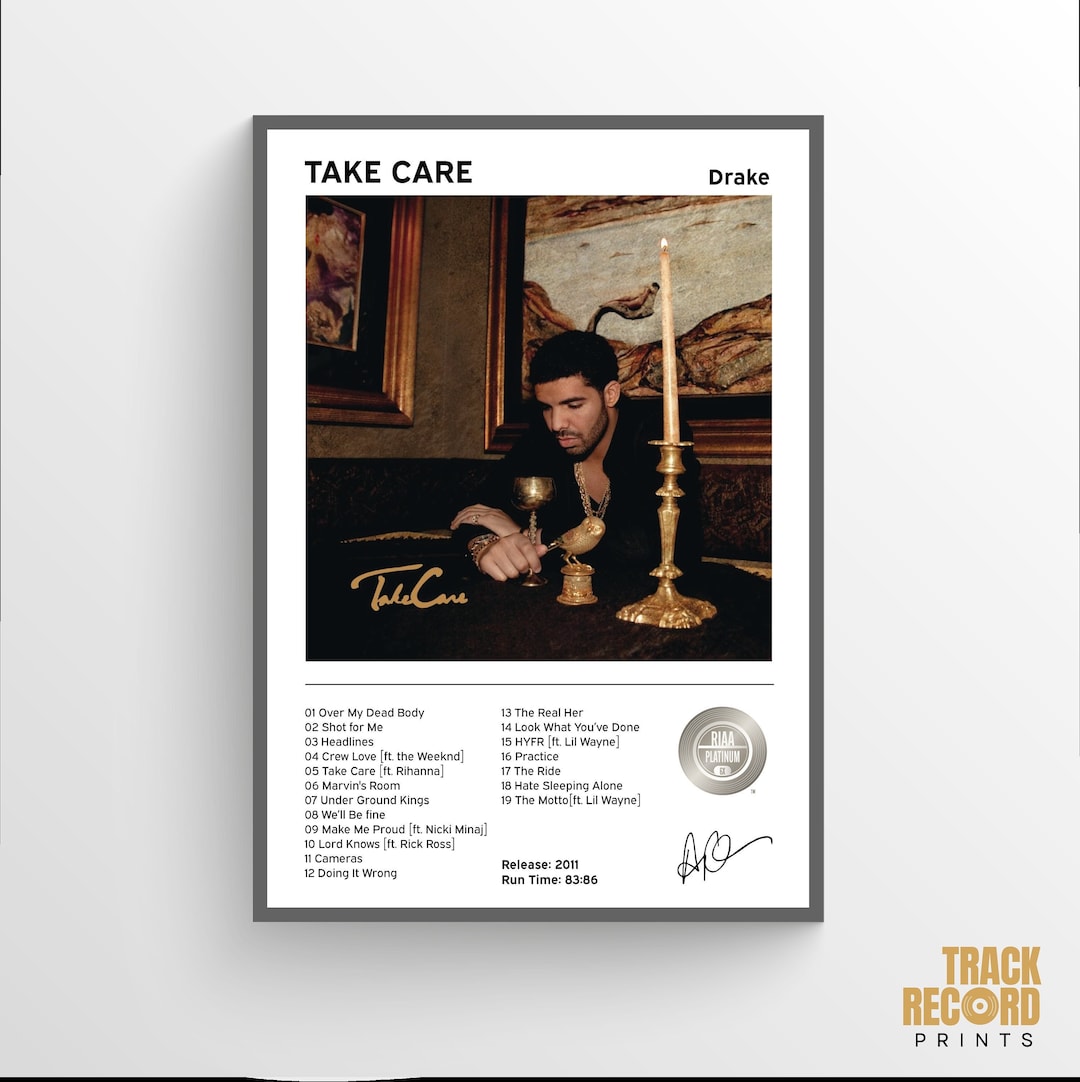 Drake Take Care Album Poster Print Wall Art Decor Music - Etsy UK