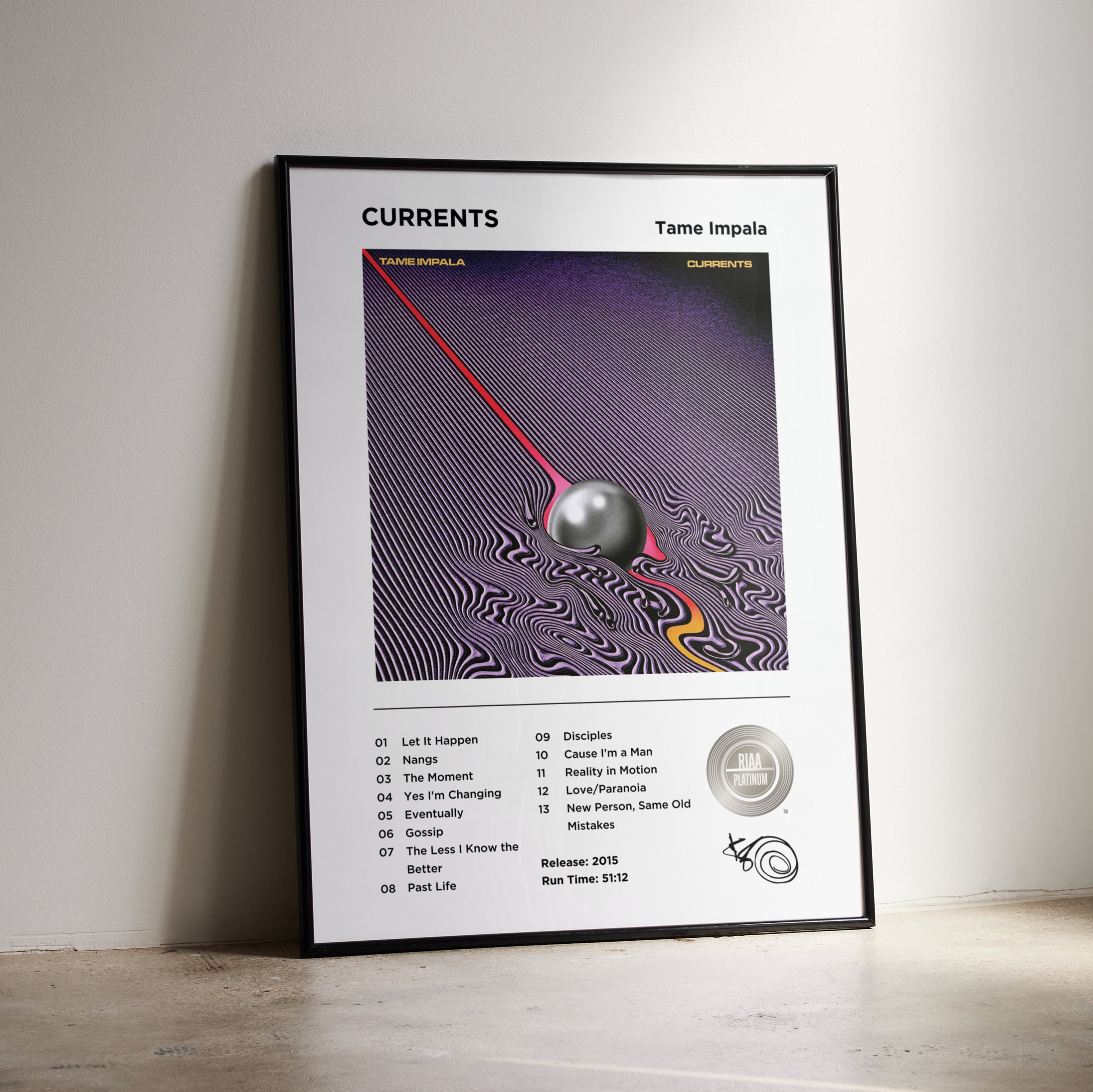 CURRENTS Tame Impala Album Cover Poster Print High-quality Art ...