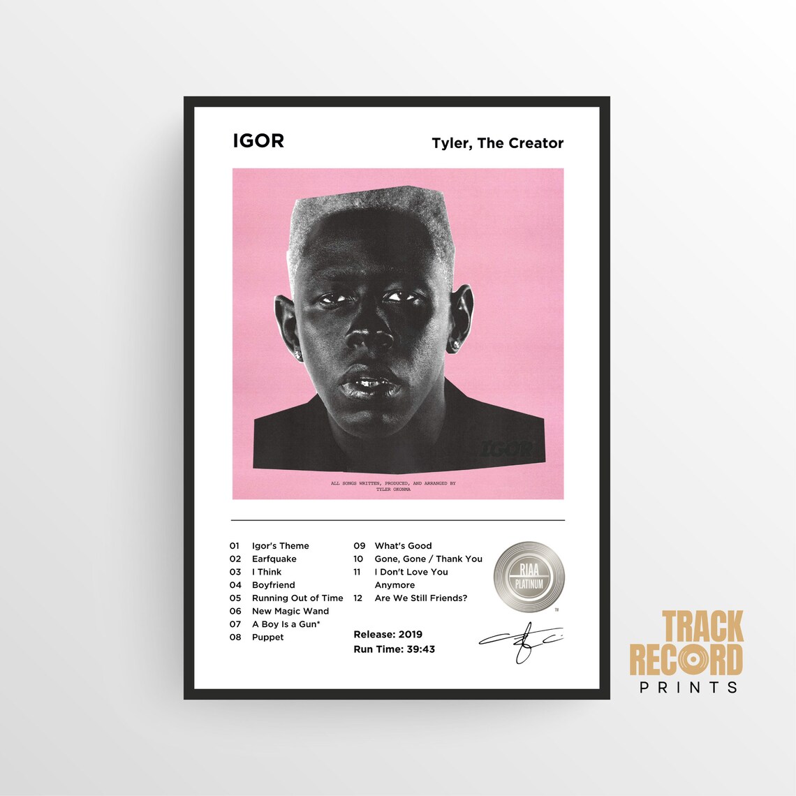 IGOR Tyler, the Creator Album Cover Poster Print High-quality Art Hip ...