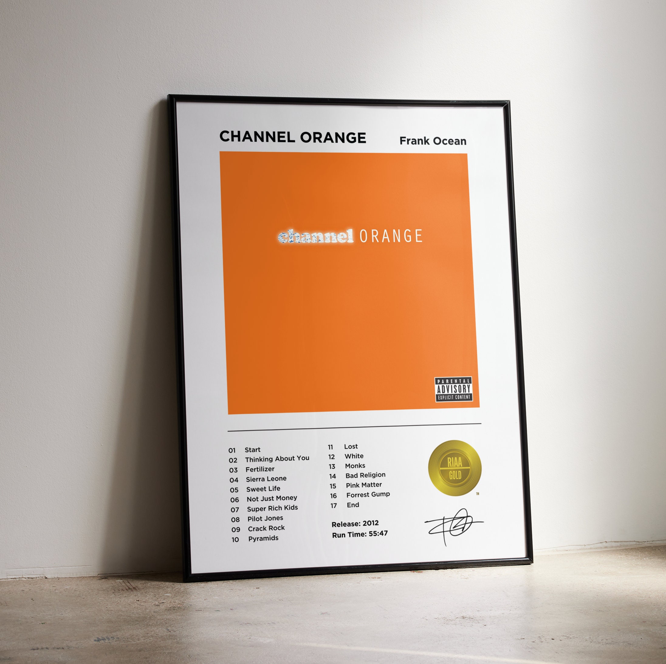 Channel Orange Frank Ocean | Album Cover Poster sold by Messy Desk ...